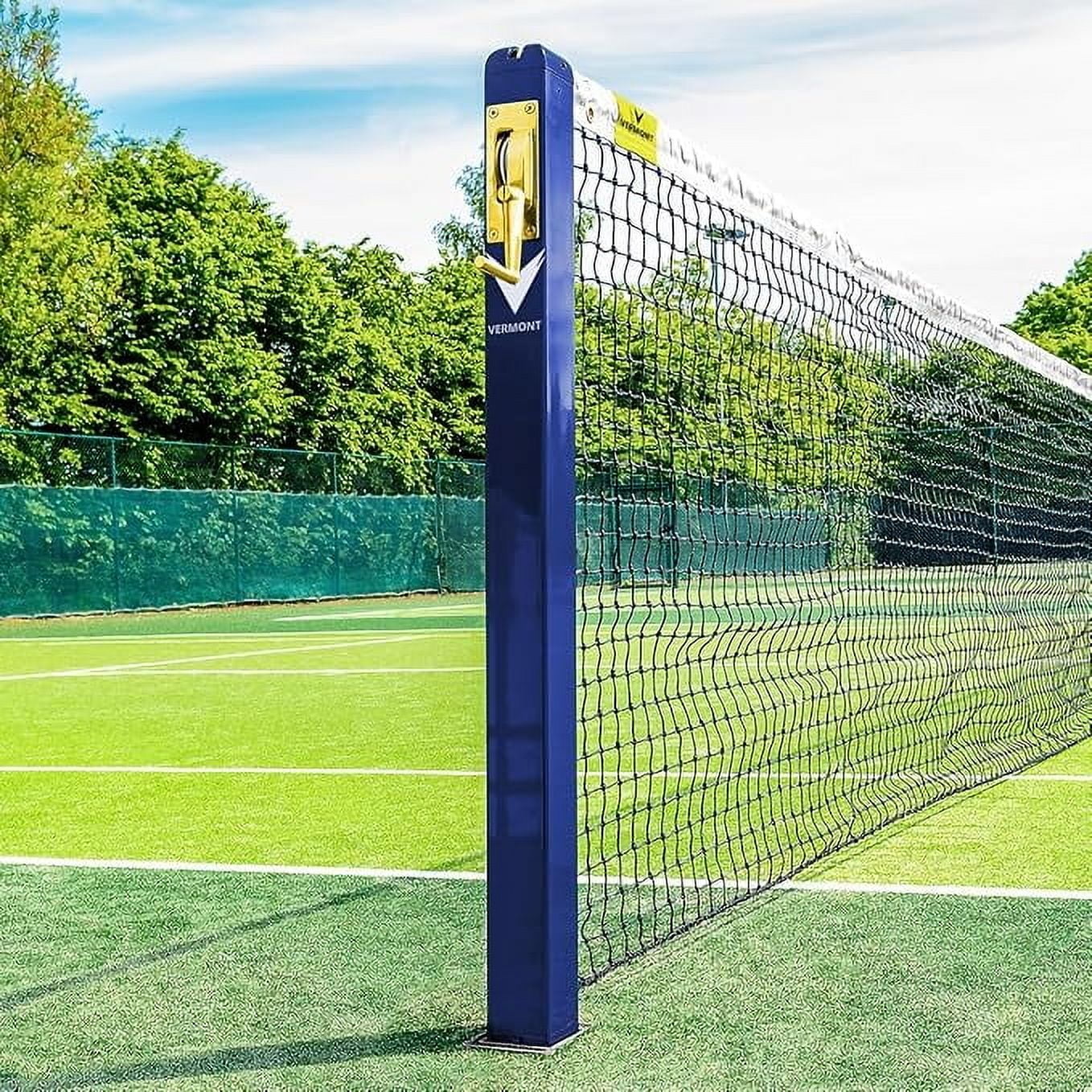 VERMONT Square Tennis Posts - Durable Steel Tennis Court Posts for ...