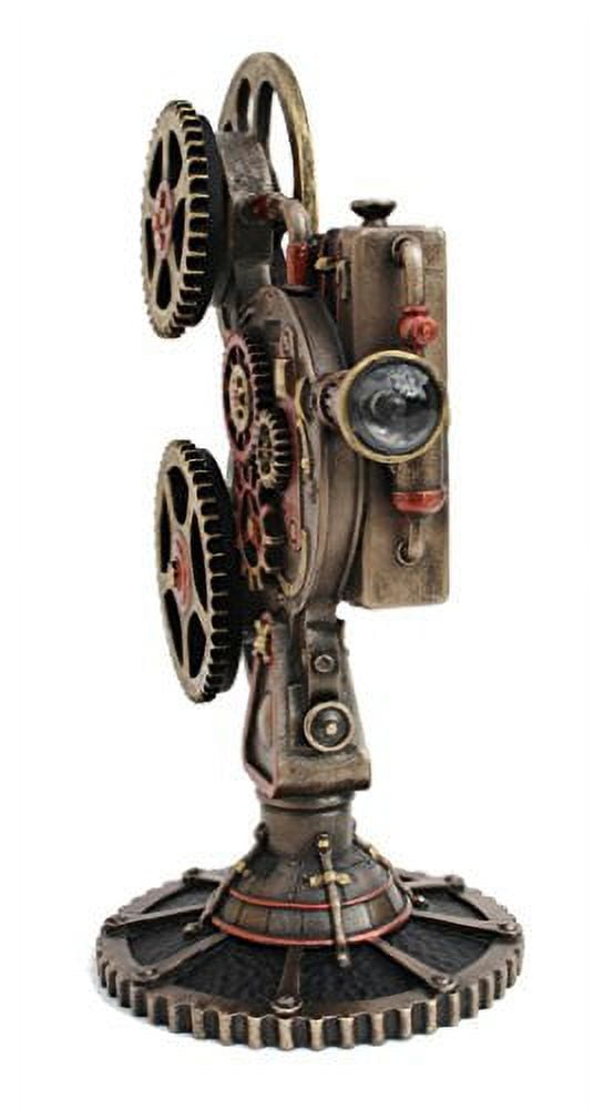 VERONESE Design Steampunk Projector Statue Cold Cast Resin Antique ...
