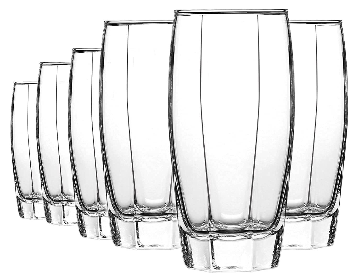 VERONIZA Glass Set Water Glass Set of 6 Glass Set for Dining Table ...