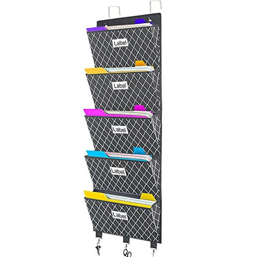 VERONLY File Organizer Nylon Letter-Size Over The Door File & Paper ...