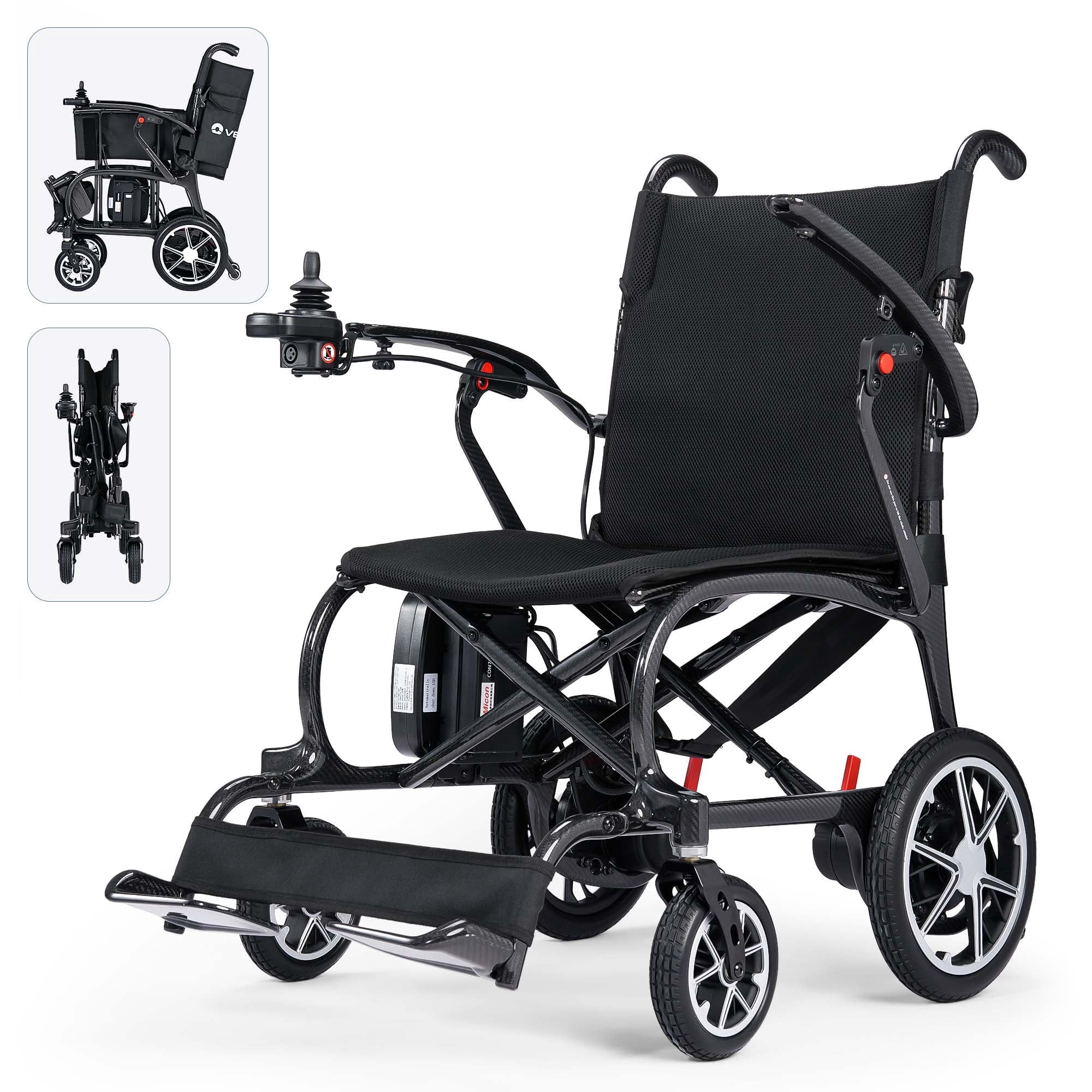 VERPAL Lightweight Foldable Electric Wheelchair 25.8lbs for Adults ...