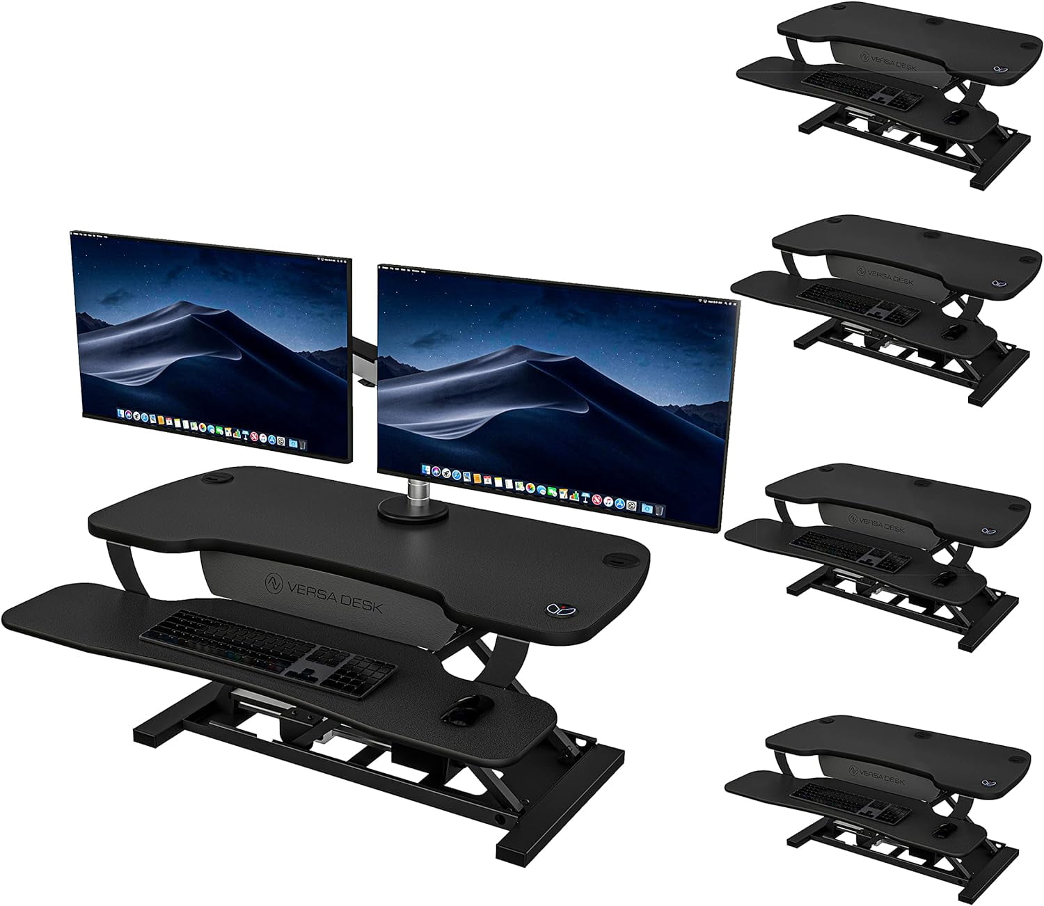 VERSADESK PowerPro Standing Desk Converter 36 Inches, Black, 5 Pack ...