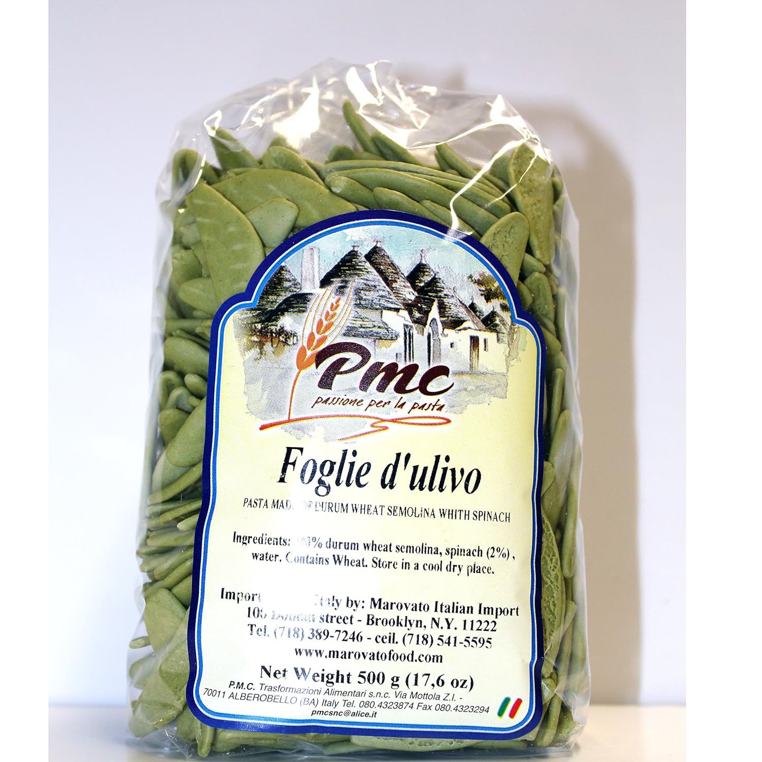 VERSAINSECT an Imported Durum Wheat Semolina Pasta with Spinach ...