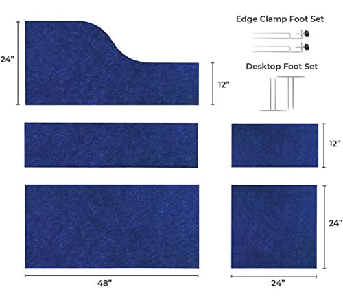 VERSARE SoundSorb Desktop Privacy Panels | Noise Dampening Modesty ...