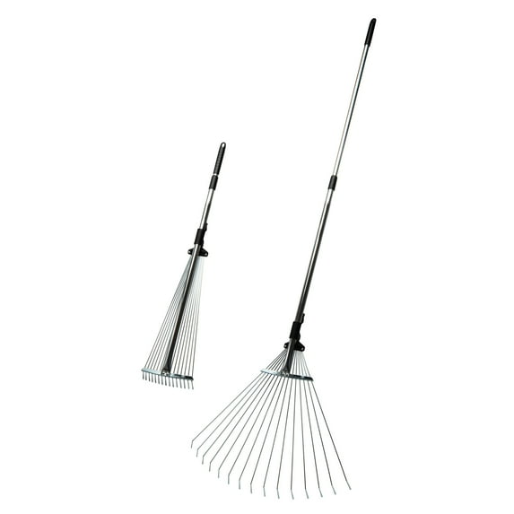 Kings County Tools Metal Rake – Adjustable Width of 7" to 22" Head ...
