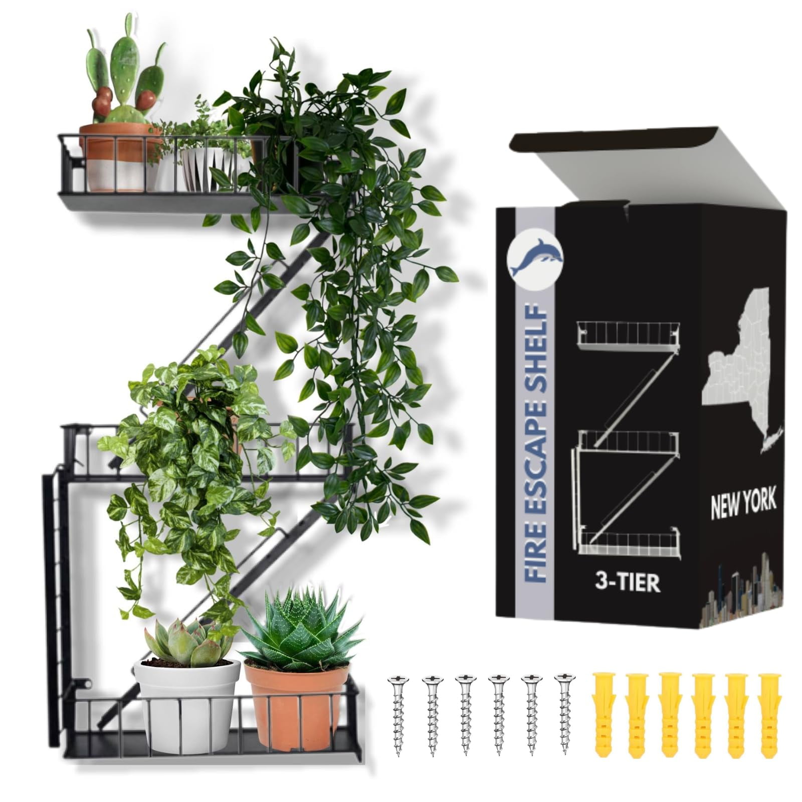 VERSATILE KAS Fire Escape HMF23 Shelf Fire Escape Wall Shelf Trinket ...