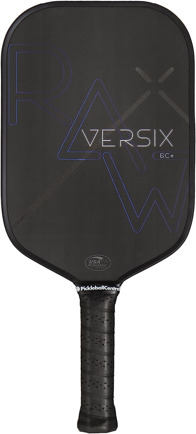 VERSIX RAW Carbon Fiber Pickleball Paddle, Extended 5.75" Handle, T700 ...