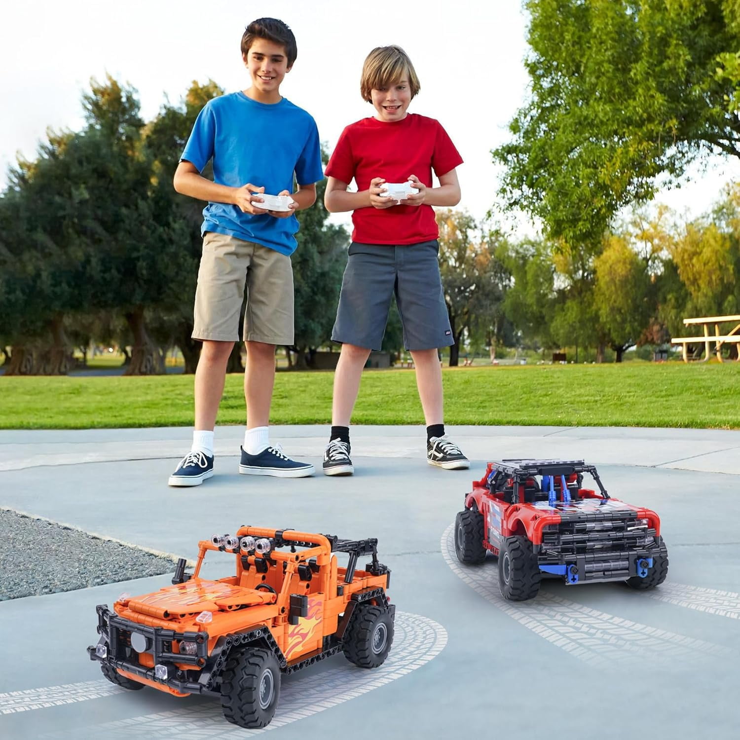 VERTOY STEM Building Car Toys for Kids - Remote & APP Control Block Set ...