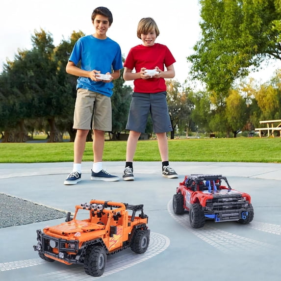 VERTOY STEM Building Car Toys for Kids - Remote & APP Control Block Set ...