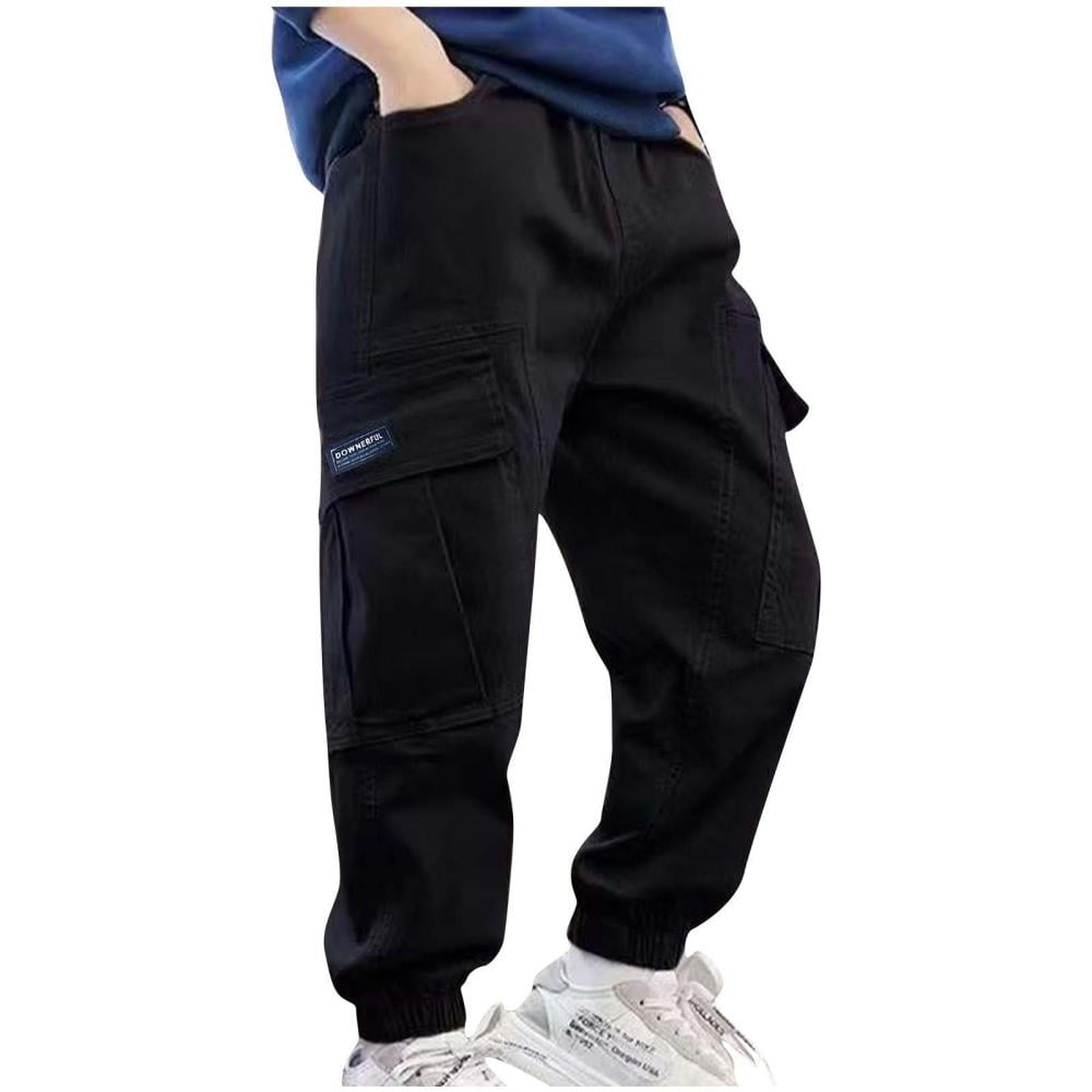 VERUGU Boys Cargo Pants Fashion Kids Pants Cargo Pants Kids Pocket ...