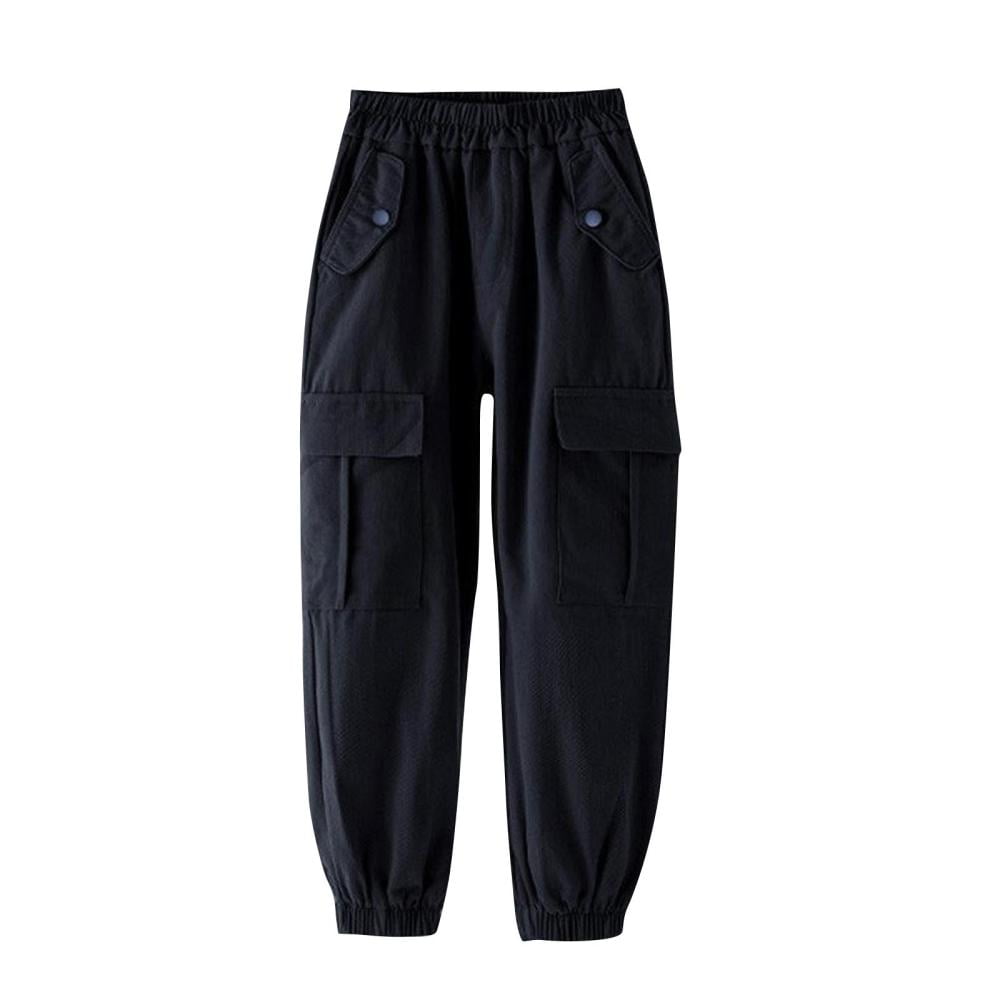 VERUGU Cargo Pants for Girls Kids Overalls Super Cool Bunches Foot ...