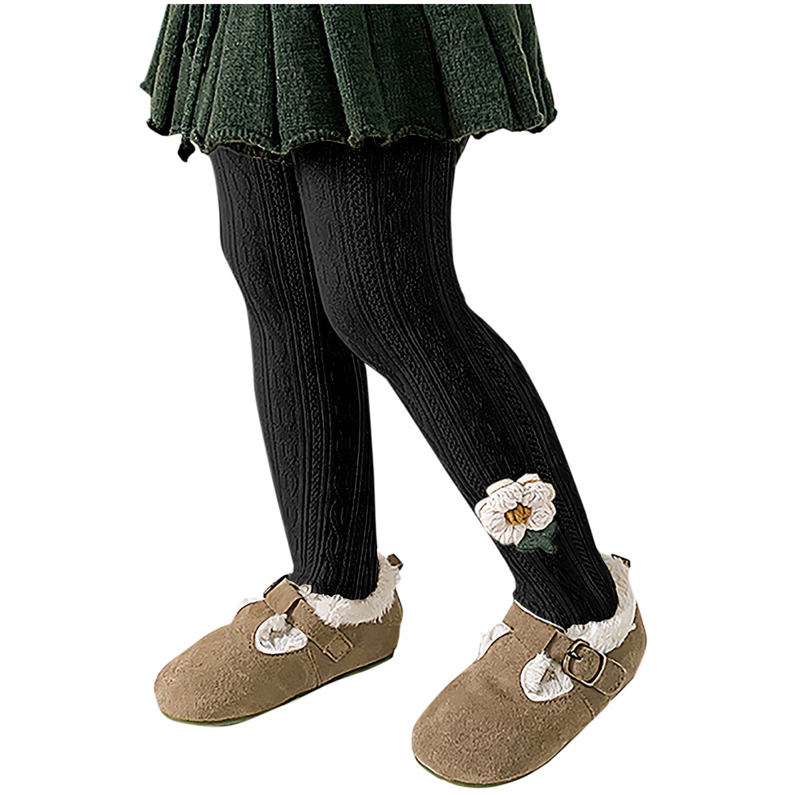 VERUGU Girls Leggings Kids Fall Winter Slim Elastic Fleece Warm ...