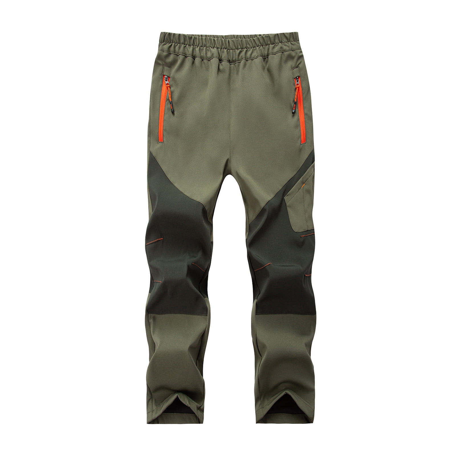 VERUGU Kids Snow Pants Boys Girls Fashion Plush Solid Color Keep Warm ...