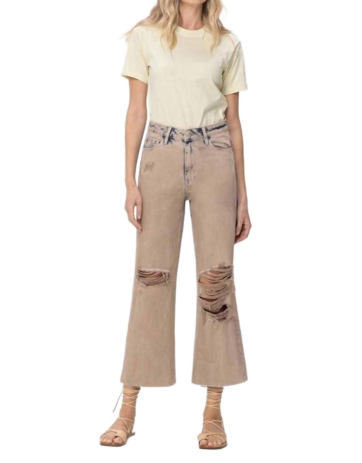 Vervet By Flying Monkey 90S Vintage Crop Flare Jeans - Walmart.com