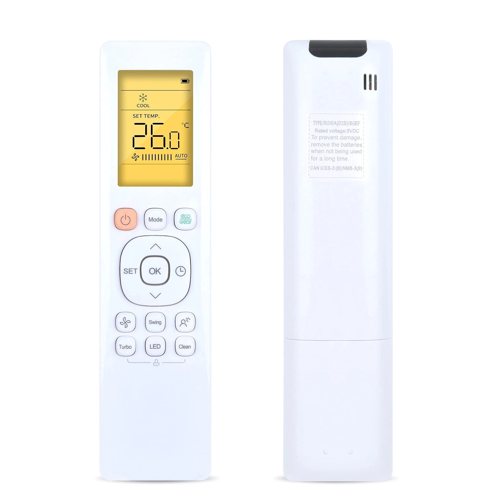 VERYNIUBI RG10A Compatible Remote Midea Air Conditioner Remote Control It's as good as the ...