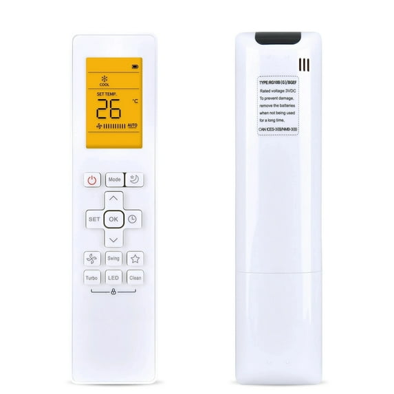 VERYNIUBI RG10B Compatible Remote Midea Conditioner Remote Control It's ...