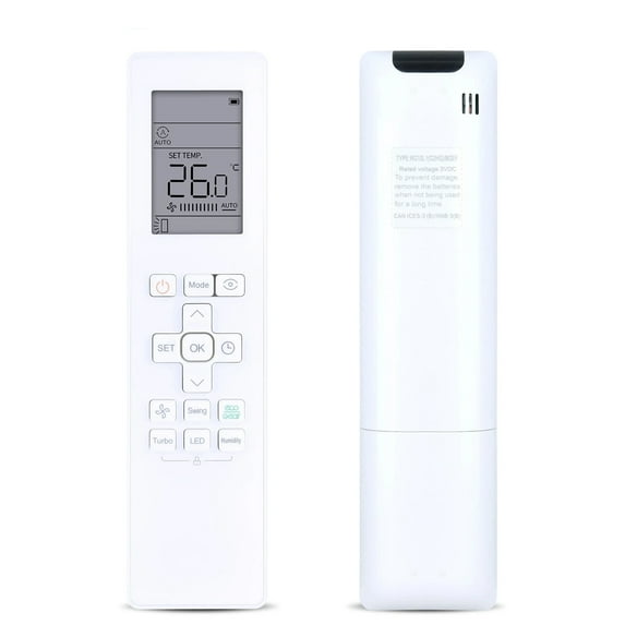 VERYNIUBI RG10L1 Compatible Remote Midea Air Conditioner Remote Control ...