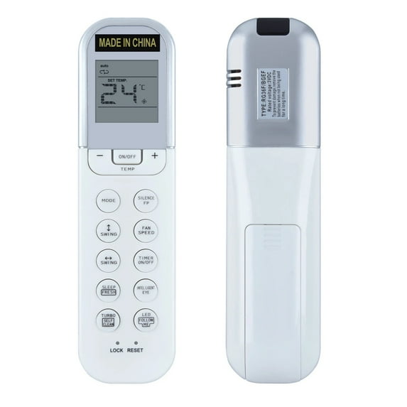 VERYNIUBI RG36F RG36B Compatible Remote Midea Air Conditioner Remote ...