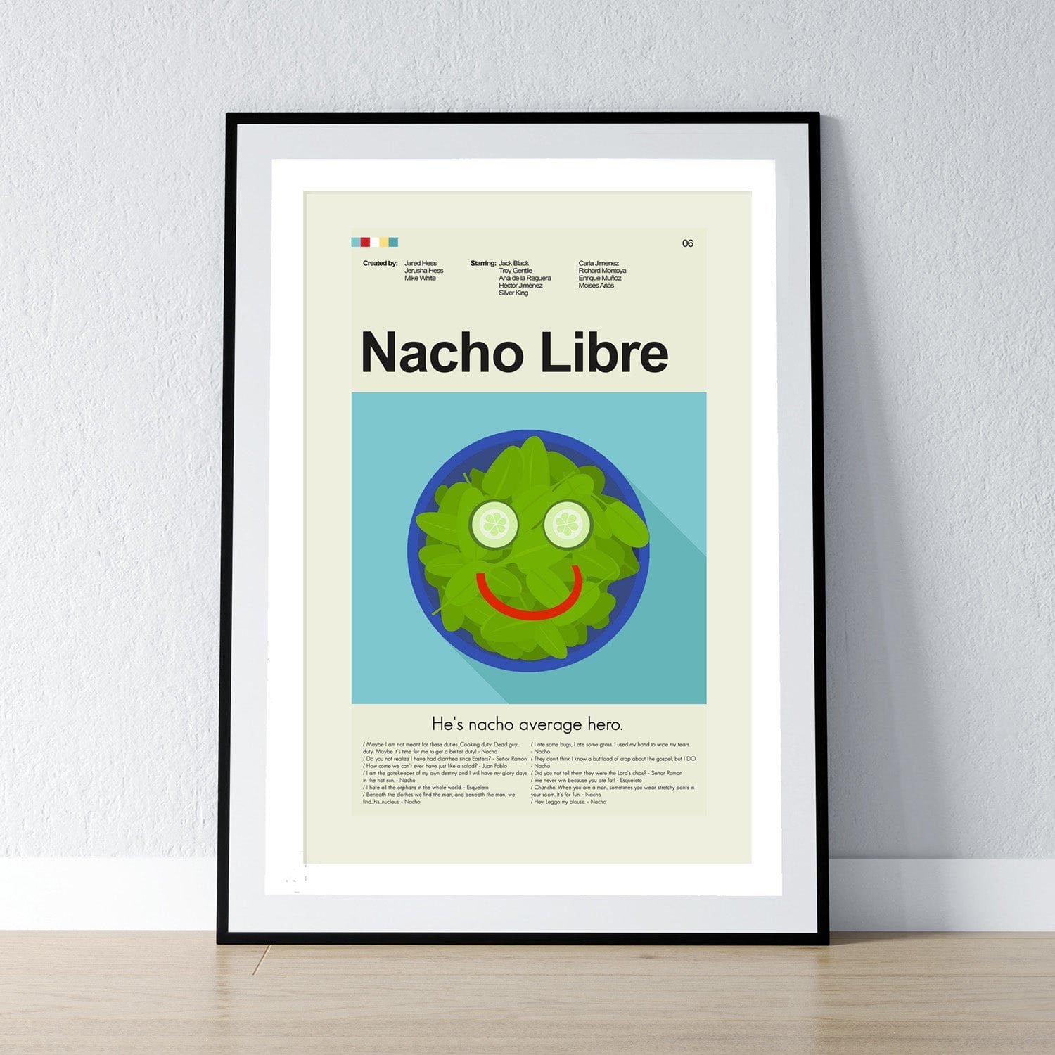 VESCO Nacho Libre - Happy Salad Printable Wall Art - Christmas Gift ...