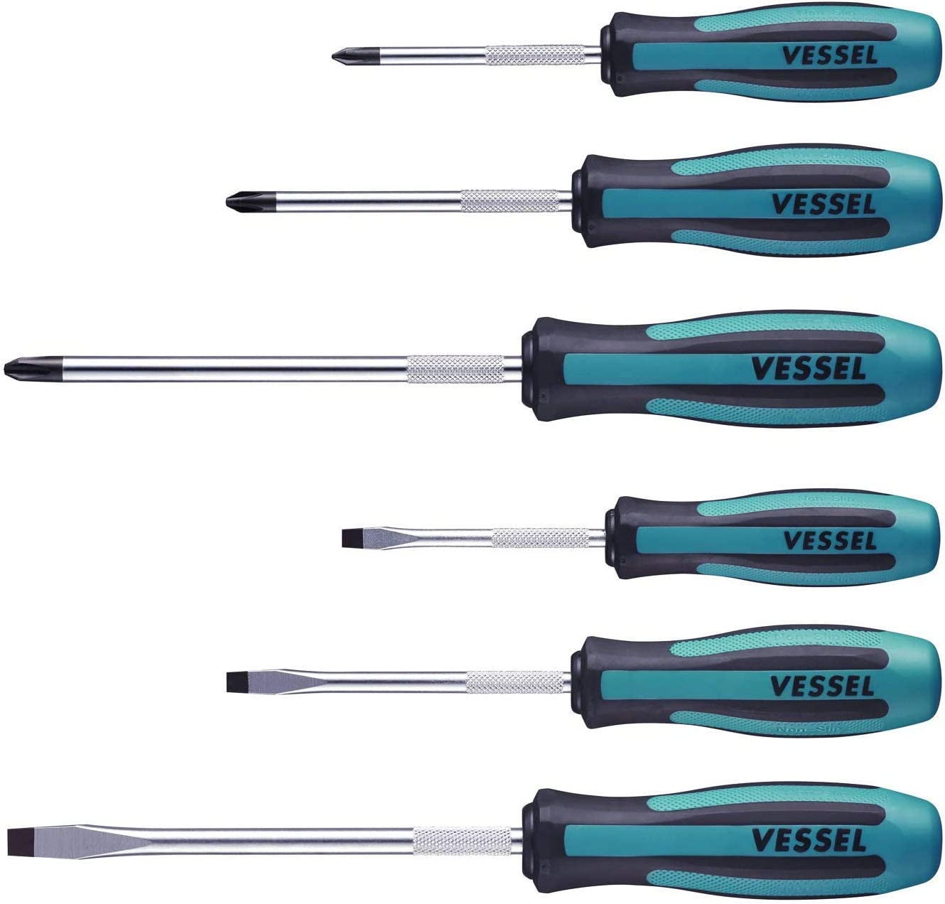 VESSEL MEGADORA Screwdriver Set 6pcs. 9006PB (Paper Box) - Walmart.com