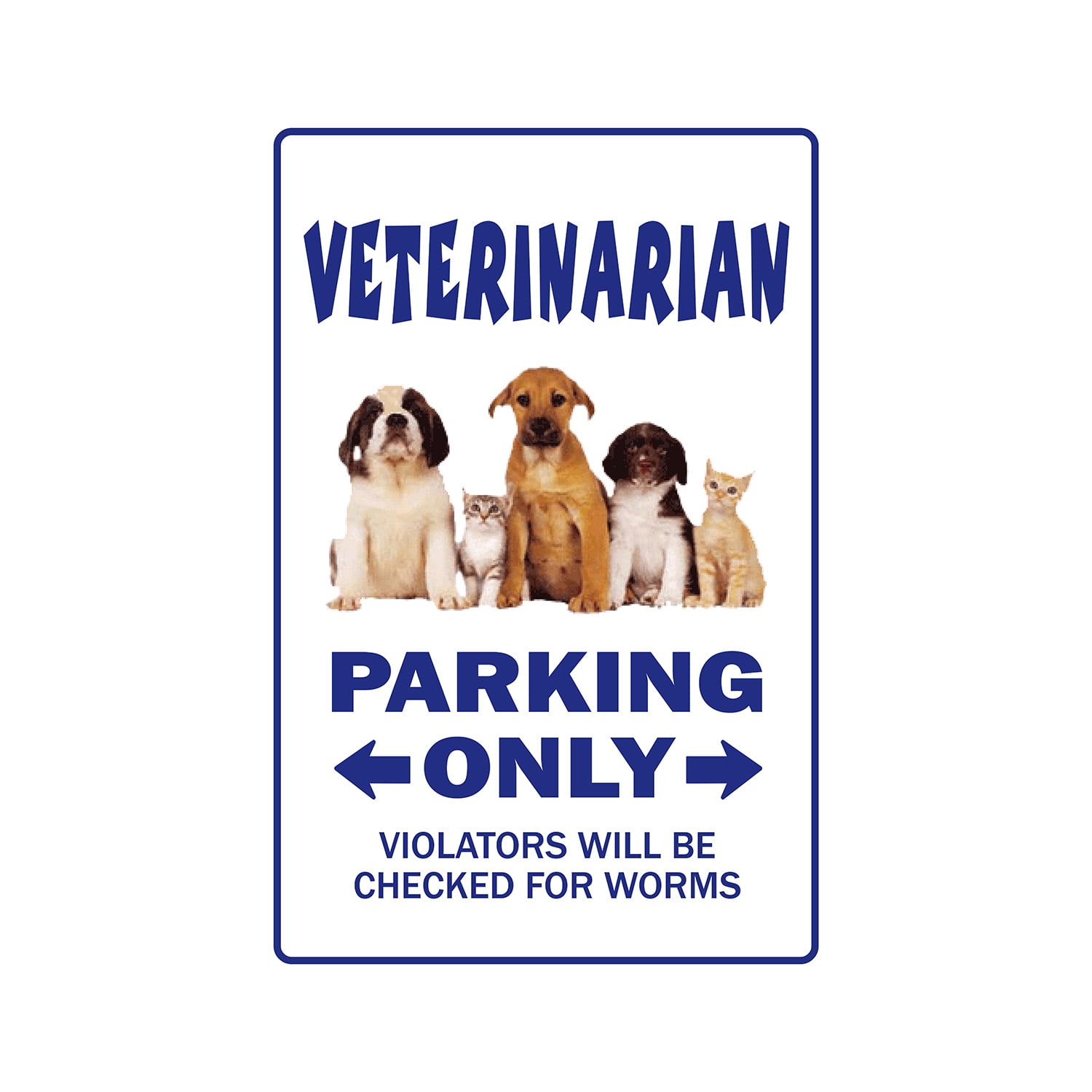 VETERINARIAN Aluminum Sign vet animal pet doctor Dr. clinic dog cat ...