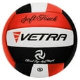 Vetra Premium Soft Touch Volleyball, Red Black White, PVC Cover ...