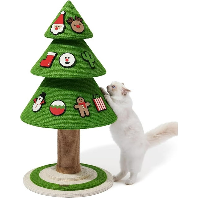 VETRESKA 3.2Ft Cat Scratching Post for Indoor Cat Christmas Pine Tree ...