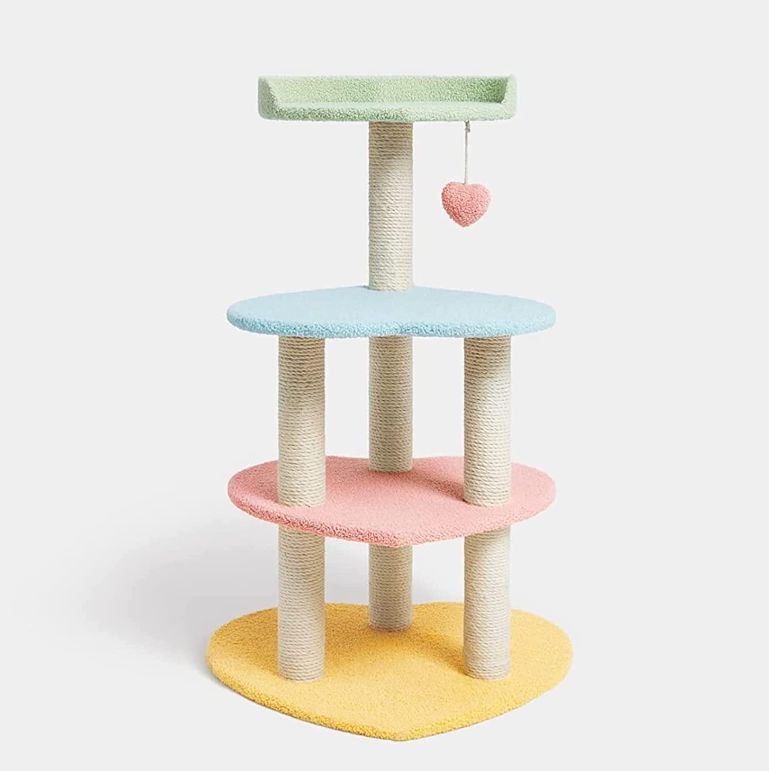 VETRESKA Cat Tree Cat Tower Sisal Scratching Posts Multi-Level Platform ...
