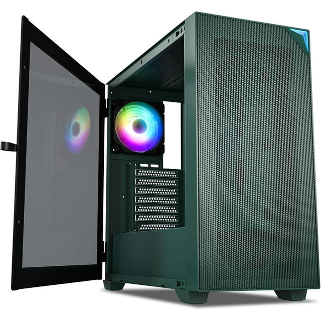 VETROO AL800 Full Tower E-ATX PC Computer Case w/Door Opening Design ...