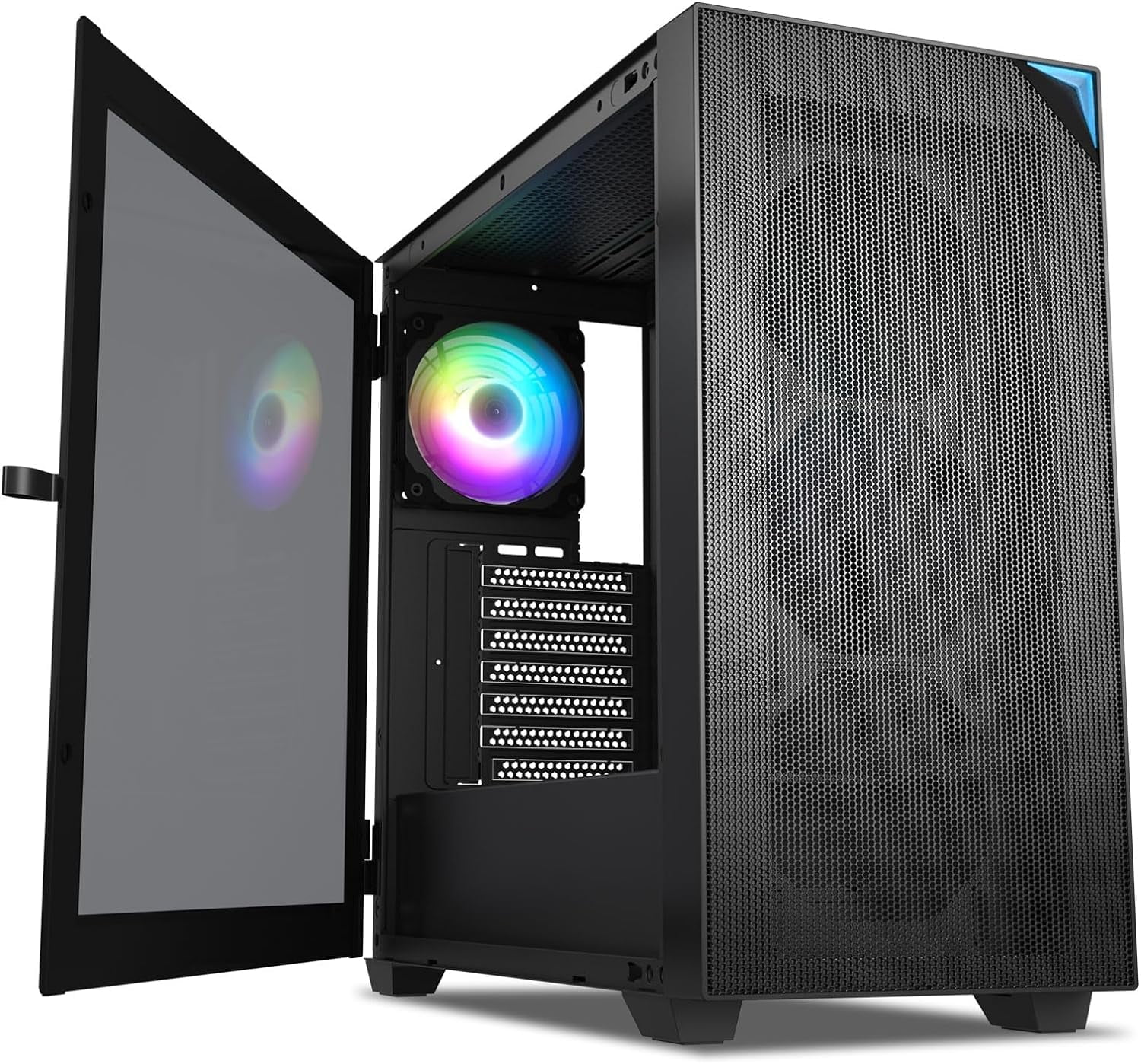 VETROO AL800 Full Tower E-ATX PC Computer Case w/Door Opening Design ...