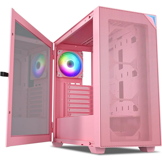VETROO AL800 RGB Gaming Full Tower E-ATX PC Computer Case w/ Fans ...