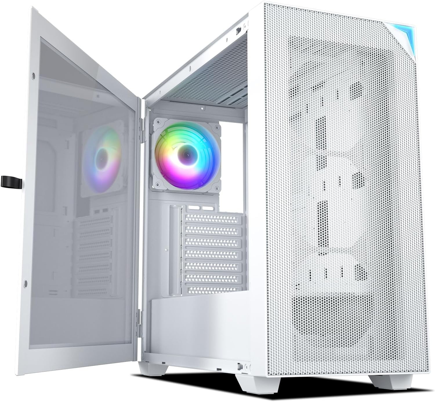 VETROO AL800 Full Tower E-ATX PC Computer Case w/Door Opening Design ...
