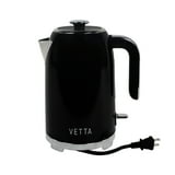 VETTA 1.75-Qt. Stainless Steel Retro Electric Kettle with Strix ...