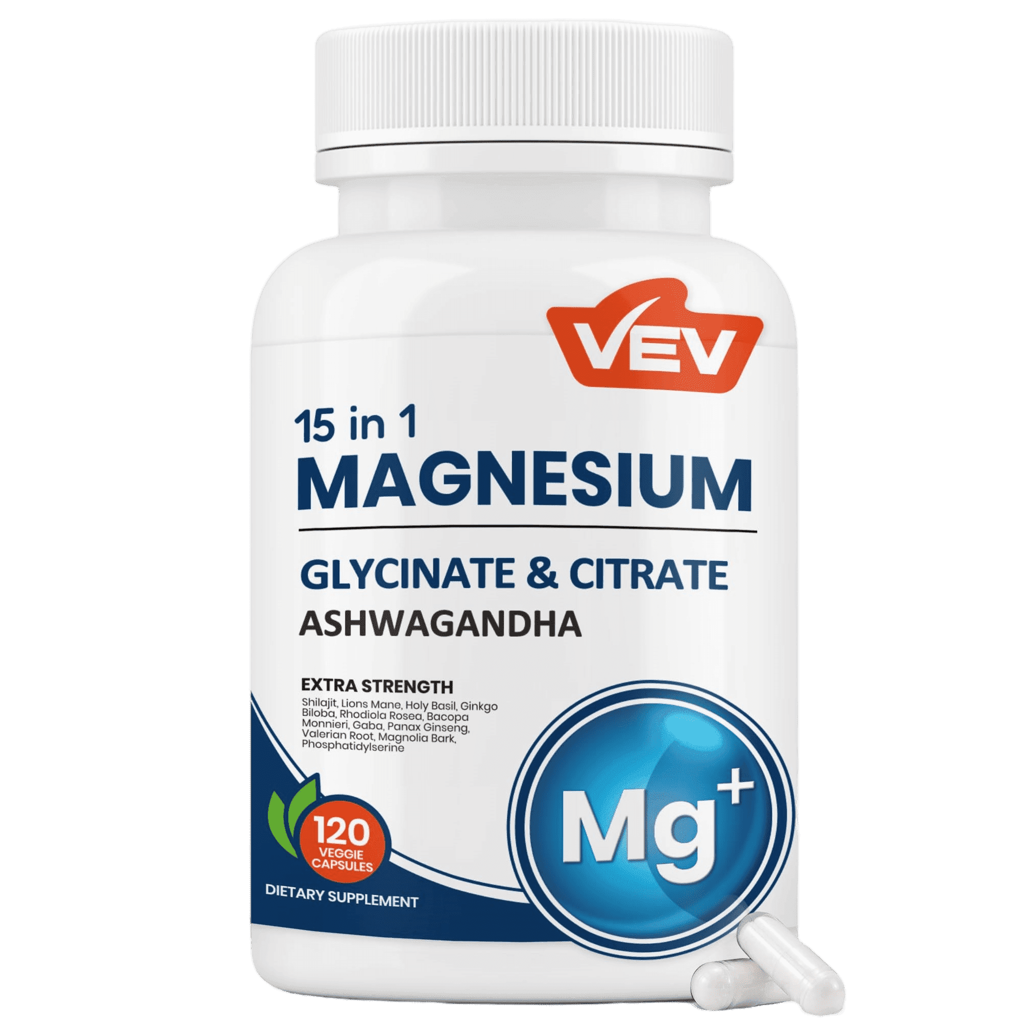 VEV Women’s 15-in-1 Magnesium Complex with Ashwagandha – Cortisol ...