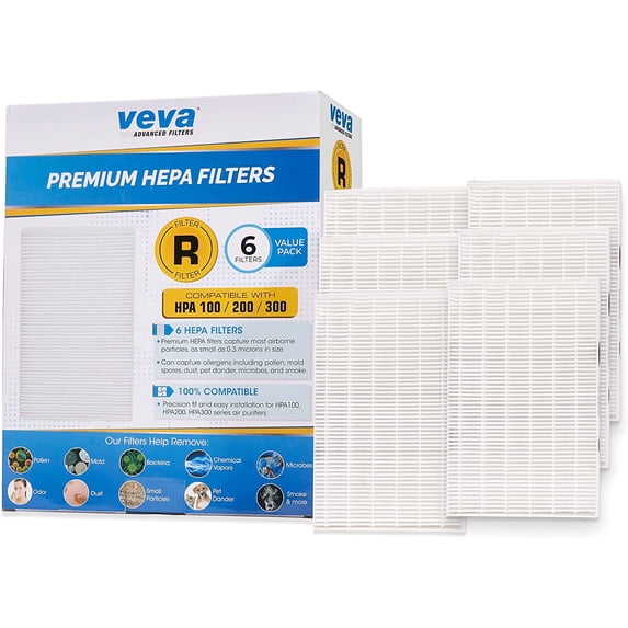 Veva HEPA Filter Replacement, Compatible with Honeywell Air Purifier ...