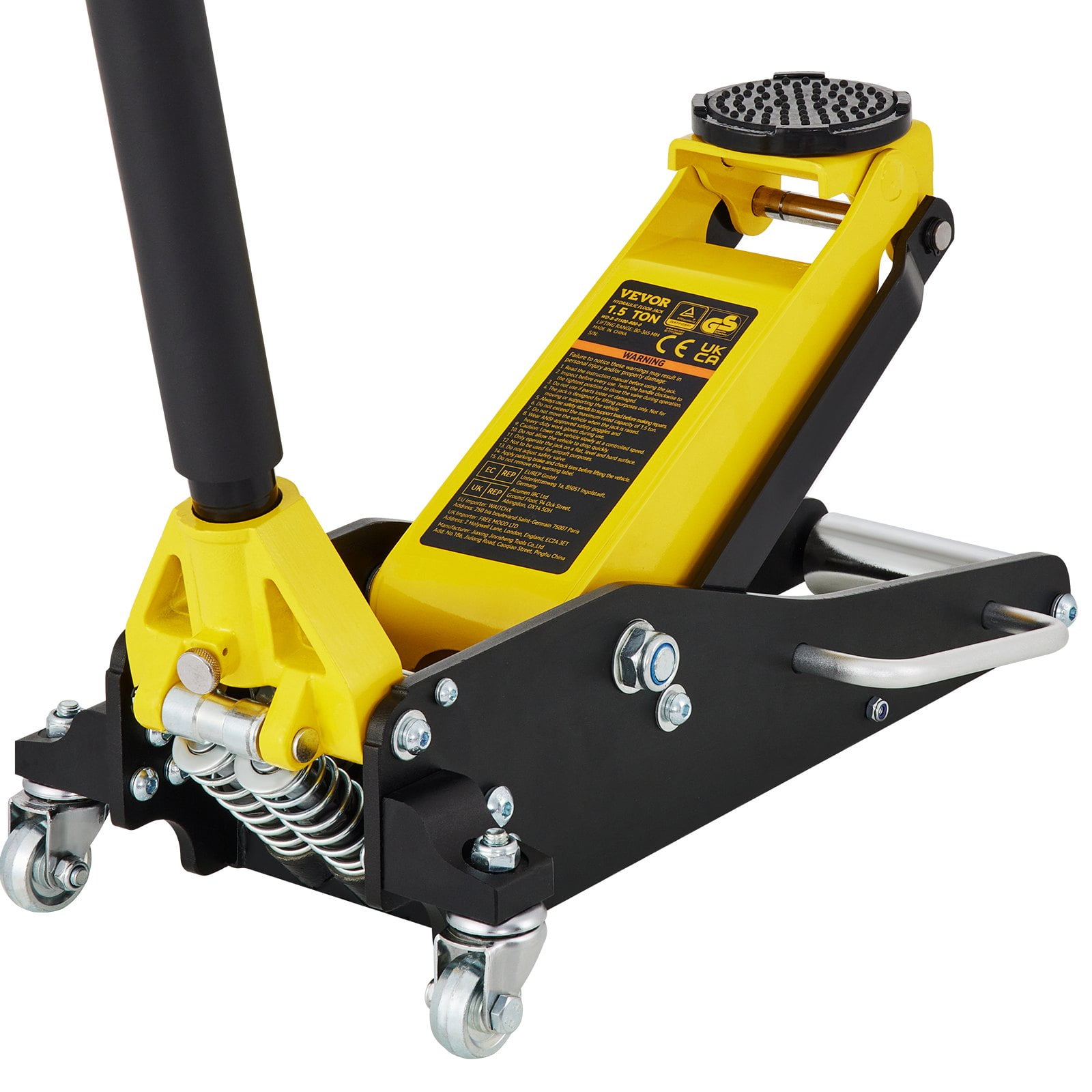 VEVOR 1.5 Ton Low Profile Floor Jack - Aluminum/Steel Racing Car Lift ...