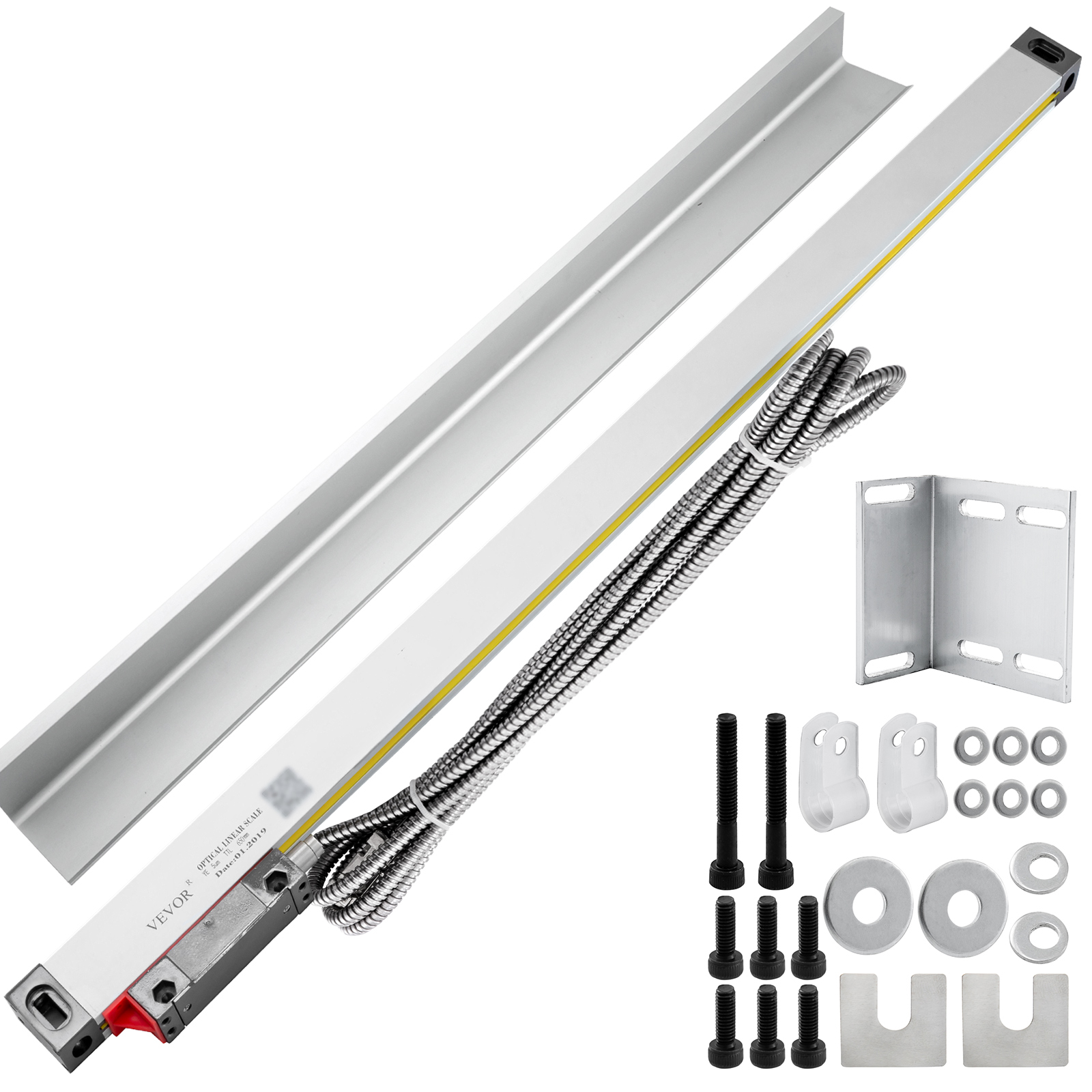 VEVOR 1 Axis Lathe Linear Scale 650mm with Accuracy 0.0002" Optical ...