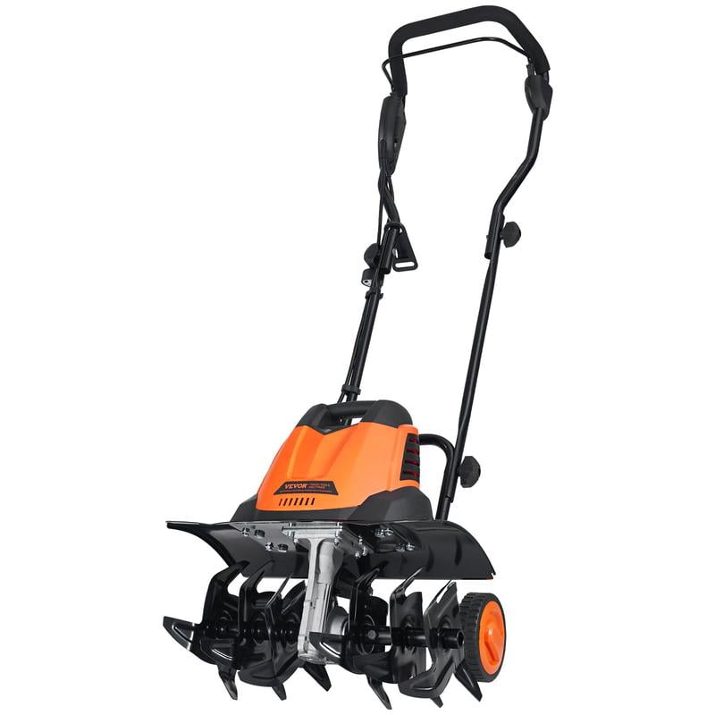 VEVOR 10/12 Amp Electric Tiller, Corded Electric Tiller/Cultivator ...
