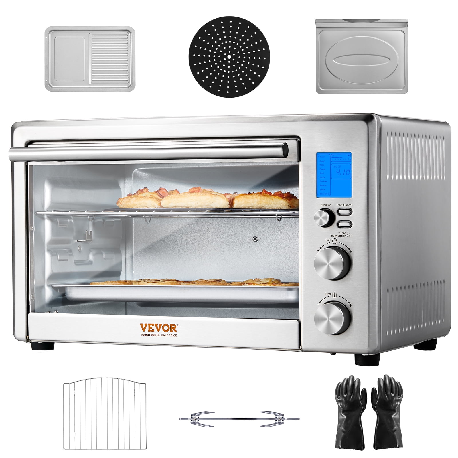 VEVOR 10-IN-1 Convection Oven, 28L/29.6Qt Multifunctional Conventional ...