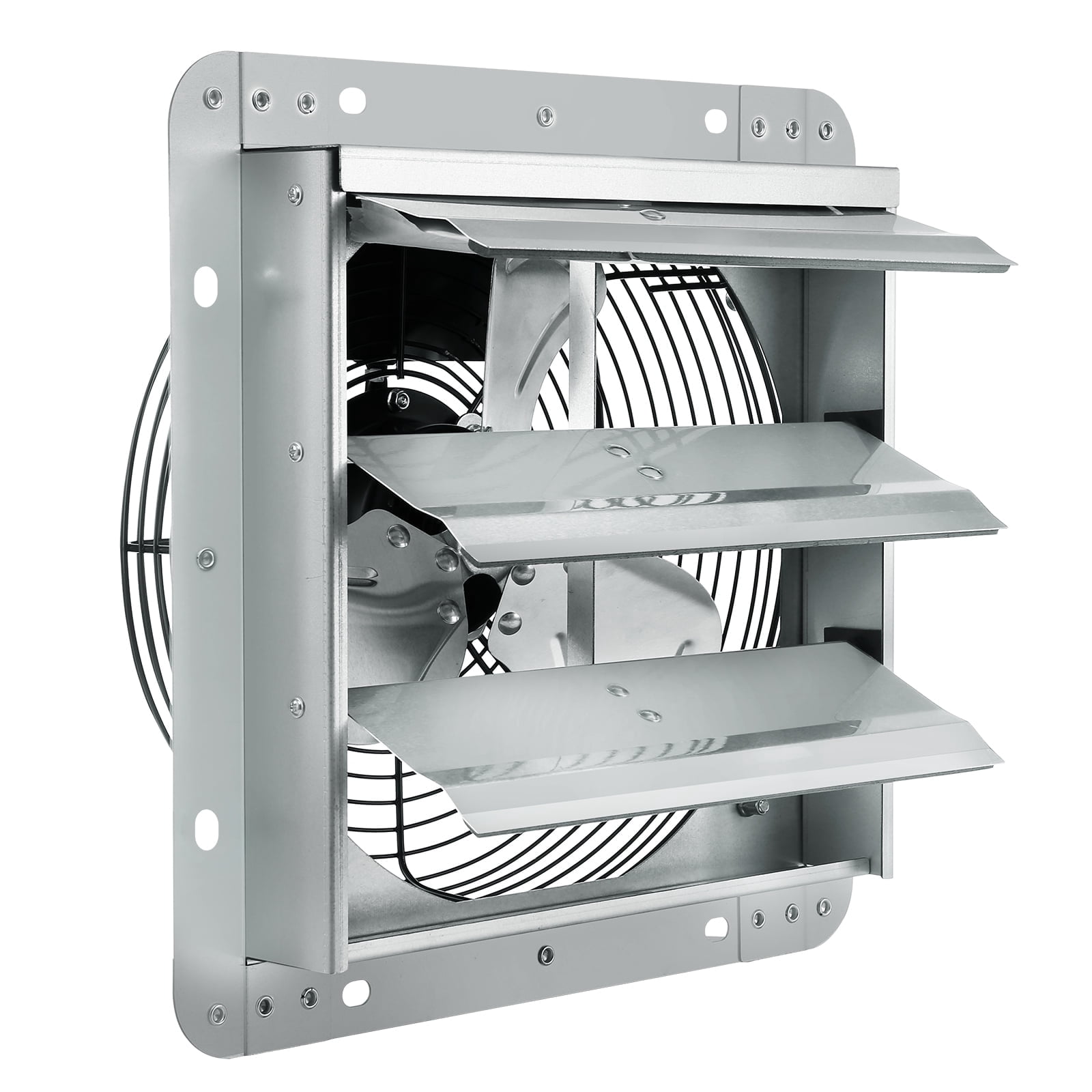 VEVOR 10'' Shutter Exhaust Fan, High-speed 820 CFM, Aluminum Wall Mount ...