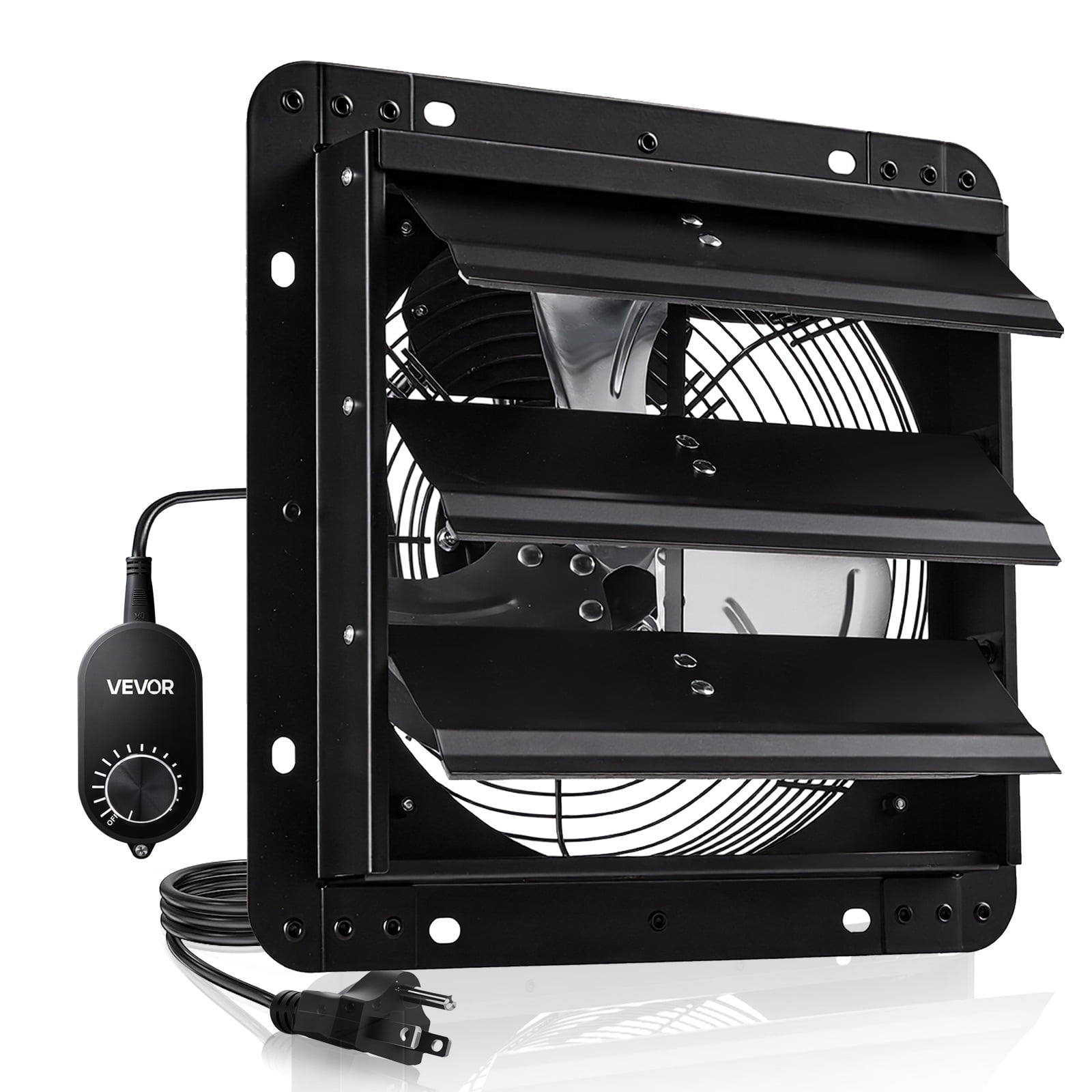 VEVOR, Wall Mounted Attic Exhaust Fan, 10 inch, 900 CFM Black - Walmart.com