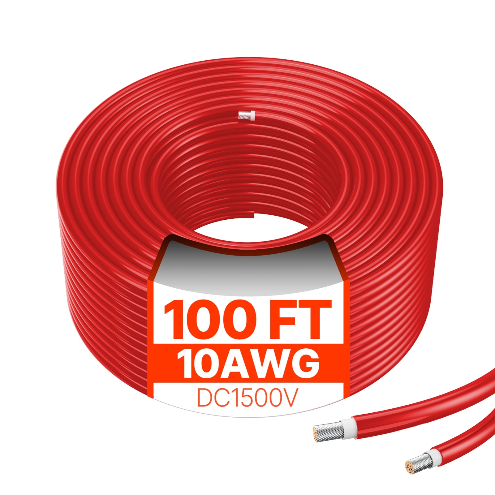 VEVOR 100FT Solar Panel Extension Cable, 10AWG Solar Extension Cable ...
