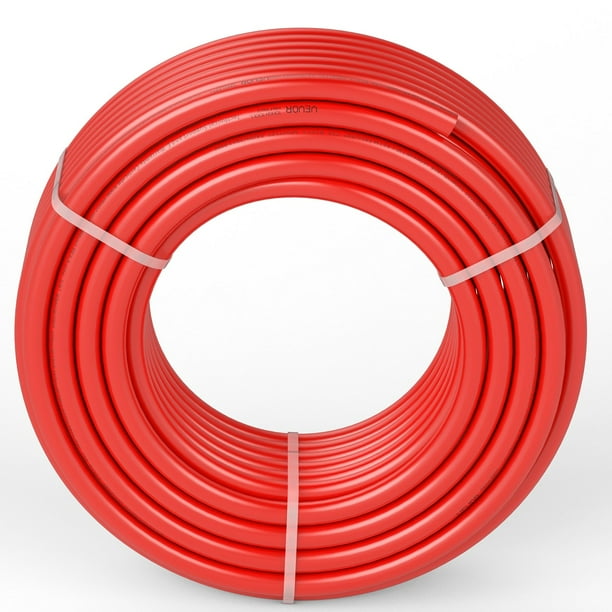 VEVOR 100ft Red PEX-B Pipe, 3/4 Inch Flexible Tubing for Potable Water ...