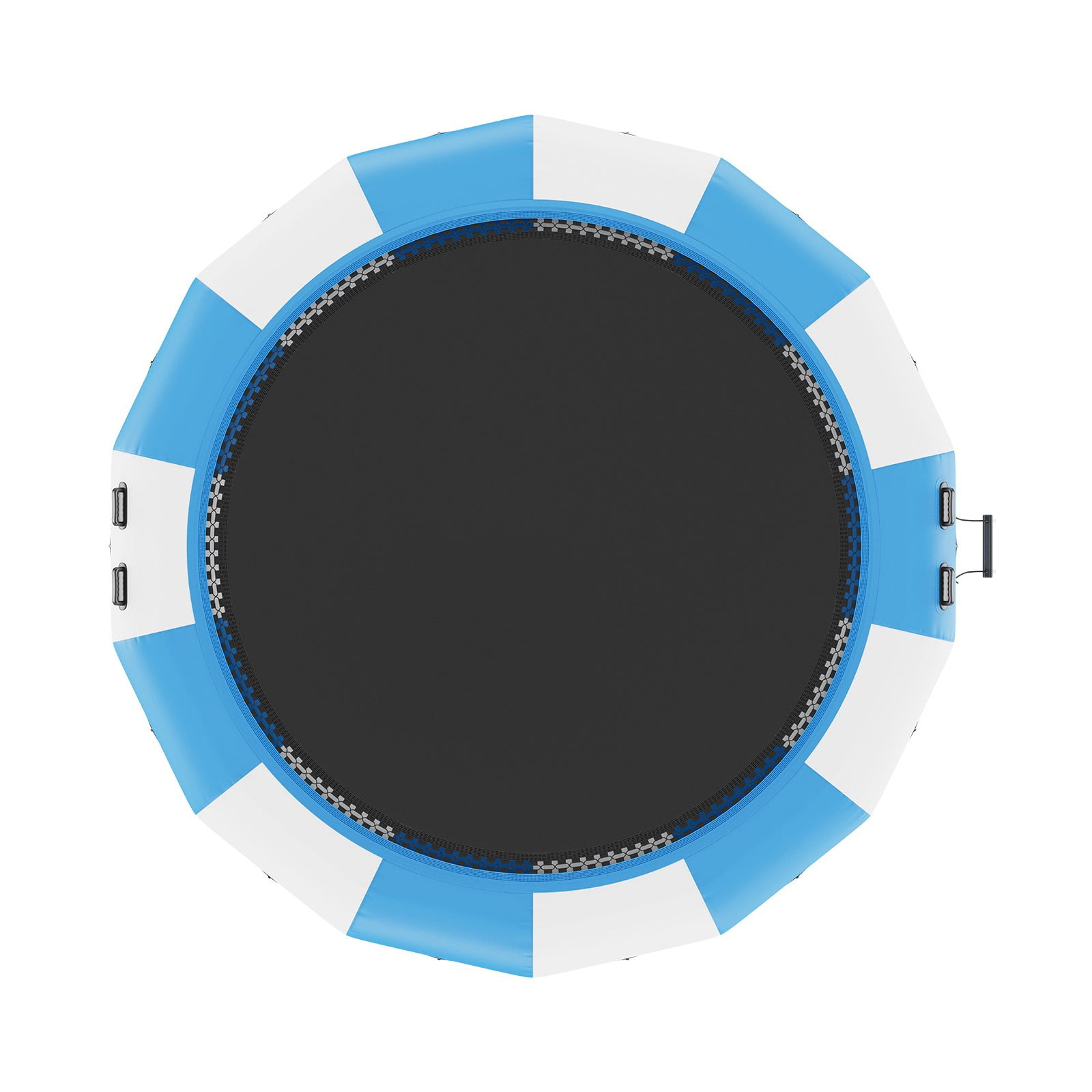 VEVOR 10ft Inflatable Water Trampoline, Portable Bouncer with Electric ...