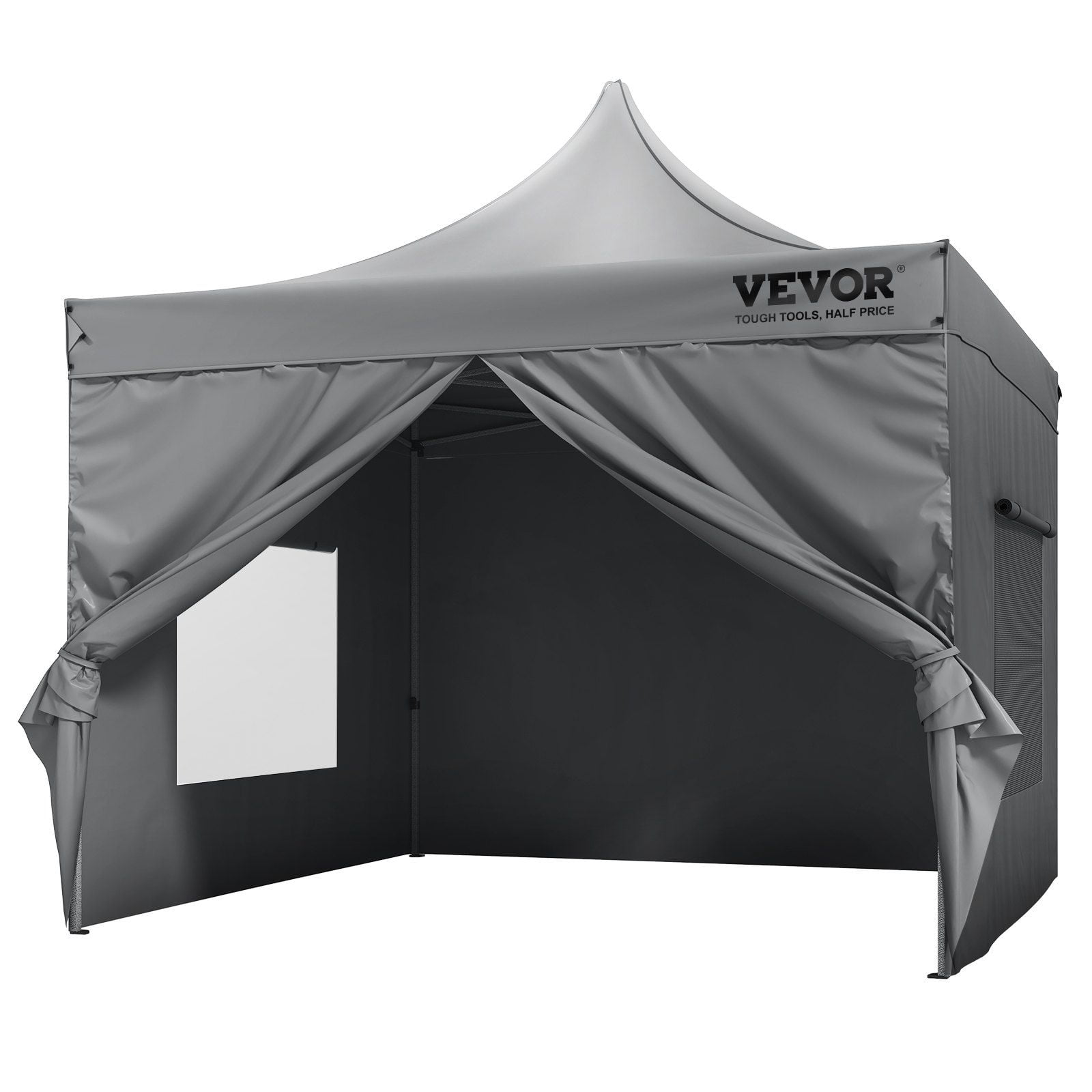 VEVOR 10x10 FT Pop up Canopy with Removable Sidewalls, Instant Canopies ...