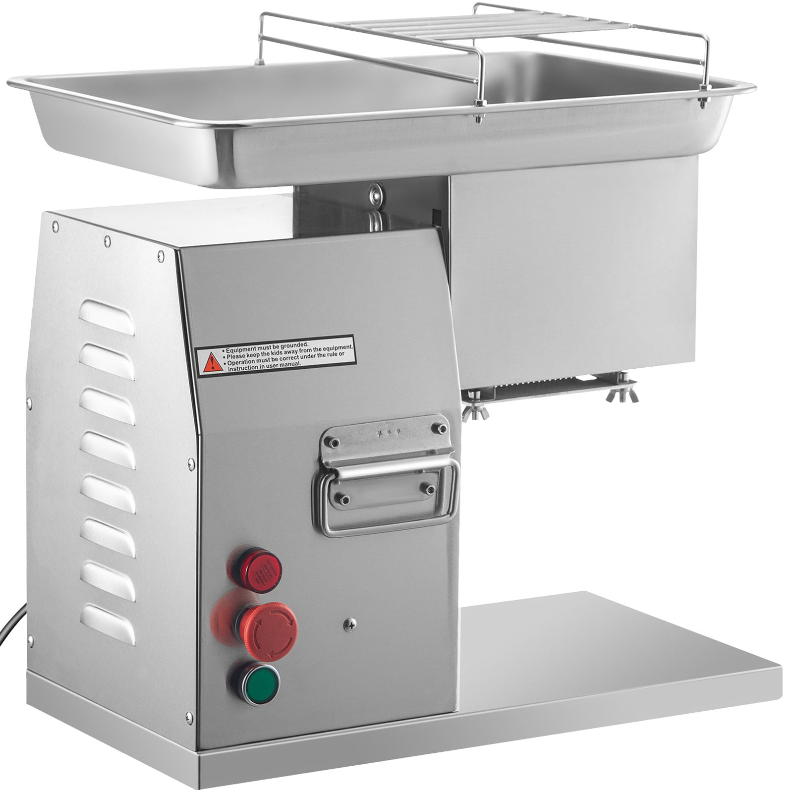VEVOR 1100 lb/h Electric Meat Cutter (3mm) - Stainless Steel, 600W ...