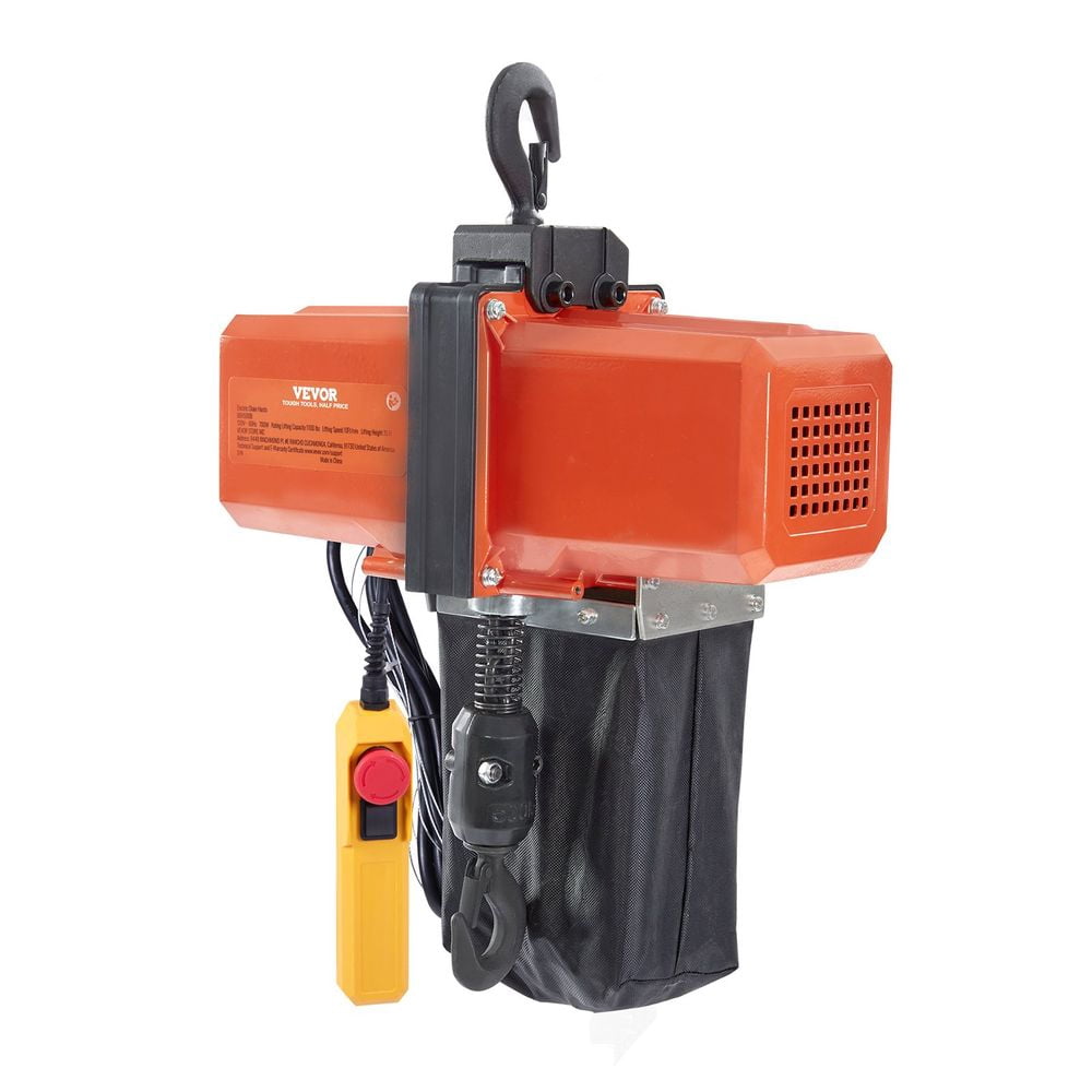 1100 lbs Electric Chain Hoist 15 FT Lifting Height, 120V Electric Hoist ...