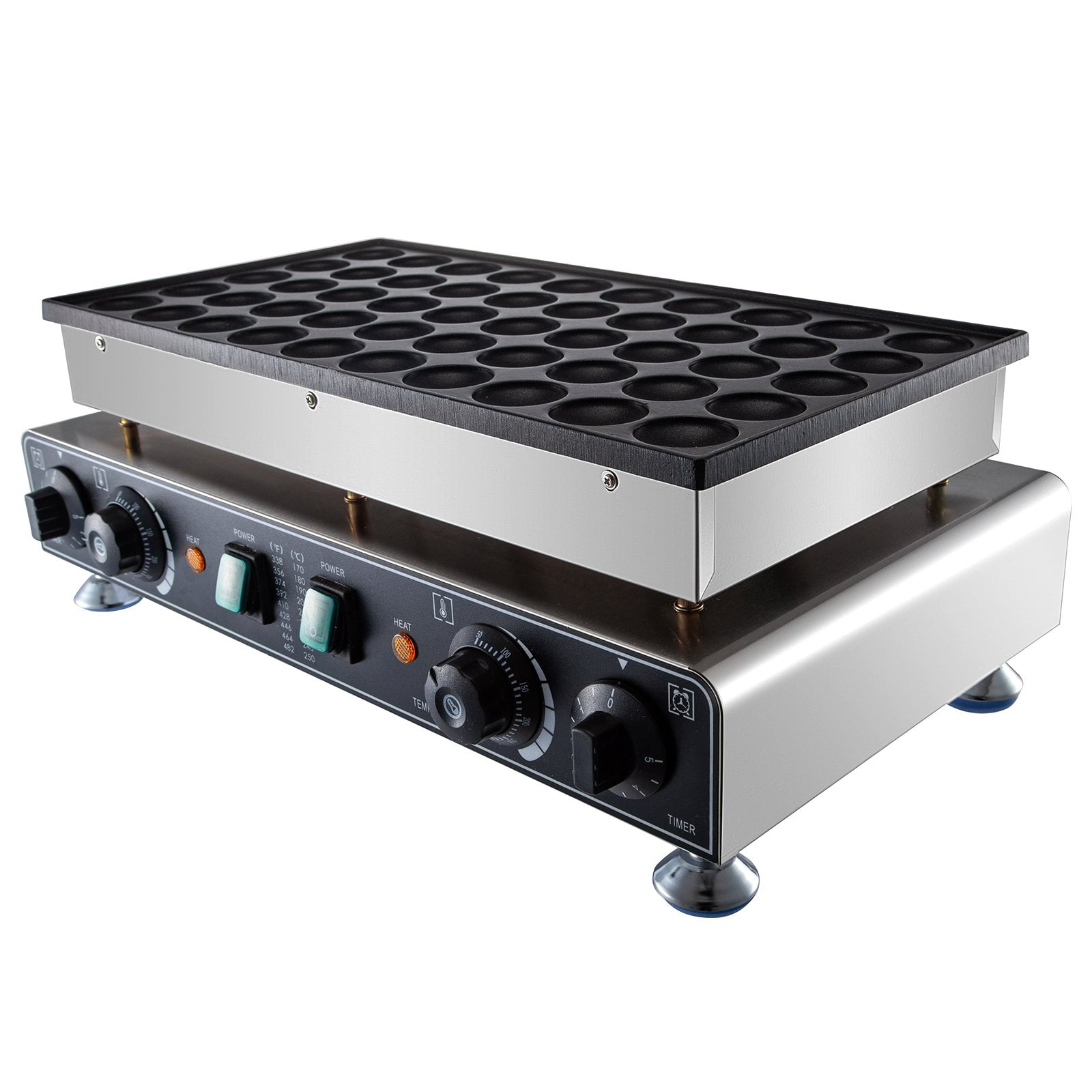 VEVOR 110V Mini Dutch Pancake Baker - Commercial Electric Nonstick ...