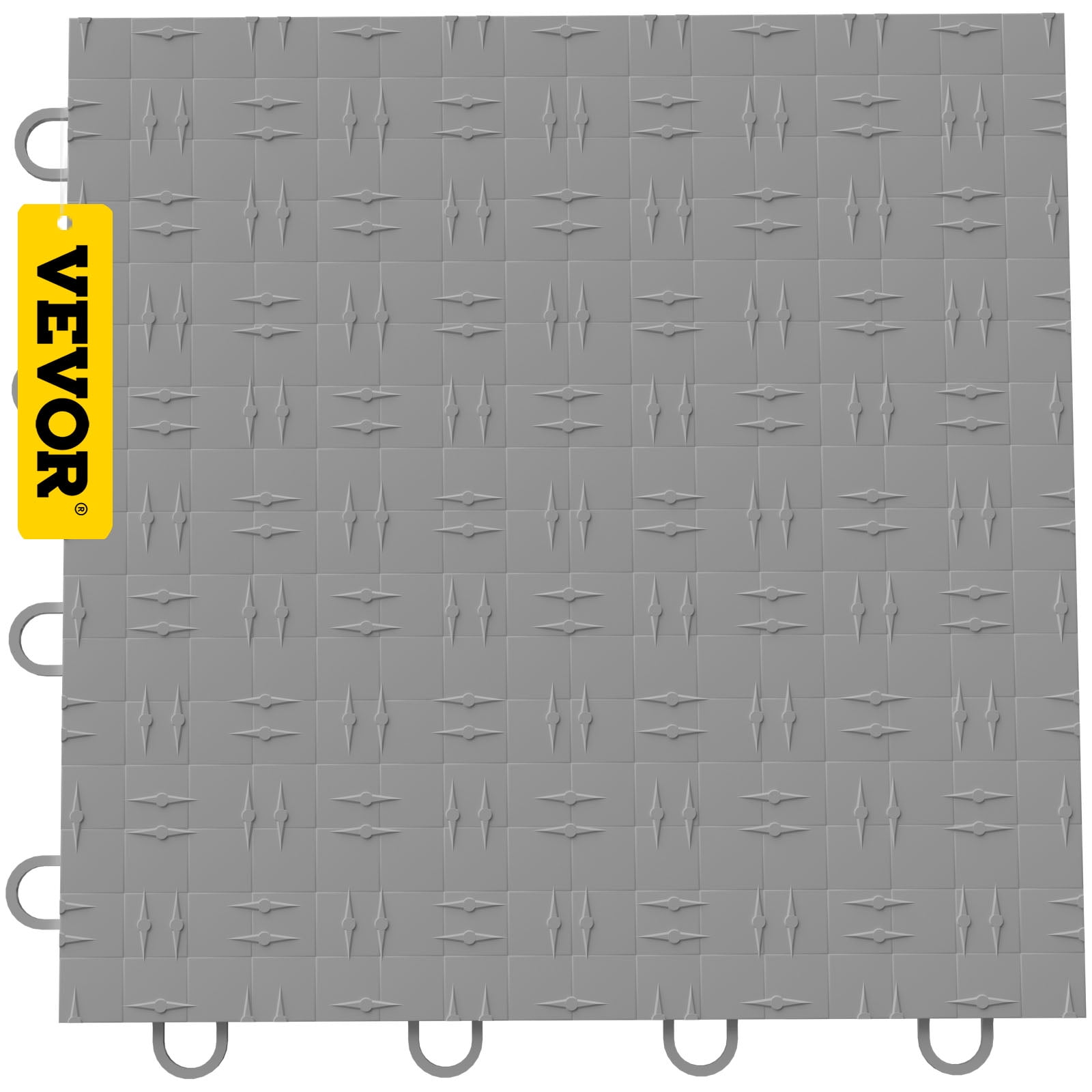Free Shipping! VEVOR 12"x12" Garage Floor Tiles, 25 Pack Silver ...
