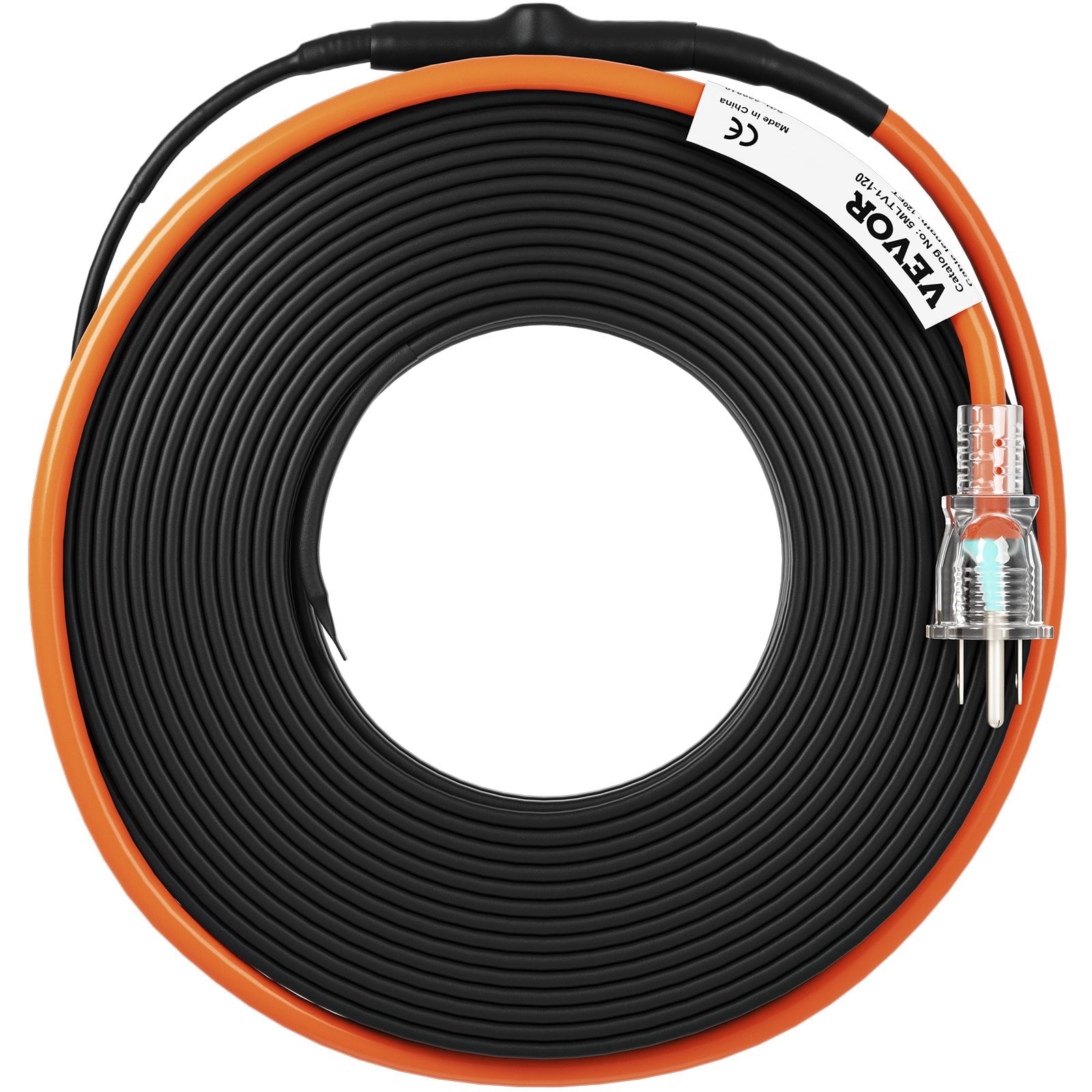 VEVOR 120ft Self-Regulating Pipe Heating Cable - 5W/ft Heat Tape for ...